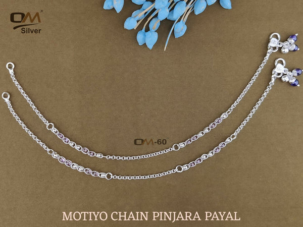 Motiyo Chain Pinjra Payal – HM Sarafa Bazar India Pvt Ltd