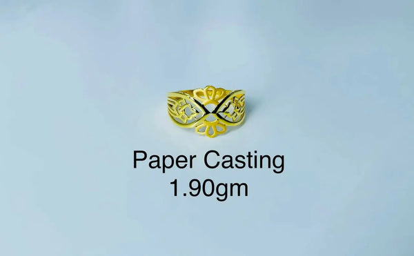 22kt Paper Casting Ladies Ring – HM Sarafa Bazar India Pvt Ltd