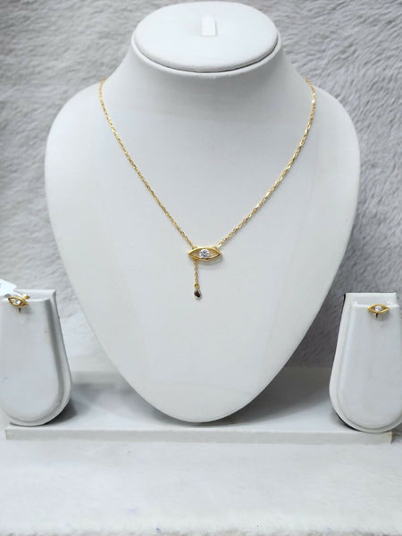 22kt Solitaire Chain Set – HM Sarafa Bazar India Pvt Ltd