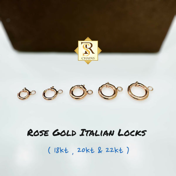 Rose Gold Italian Lock – HM Sarafa Bazar India Pvt Ltd