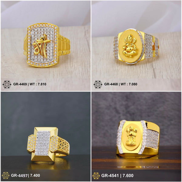 CZ Gents Rings – Sarafa Bazar India