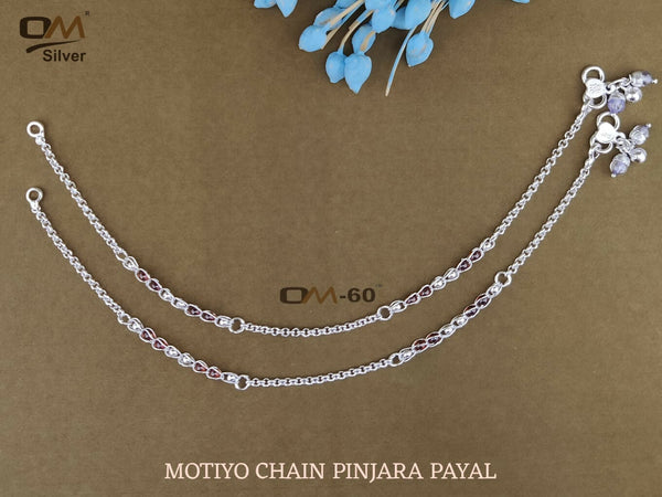 Motiyo Chain Pinjra Payal – HM Sarafa Bazar India Pvt Ltd