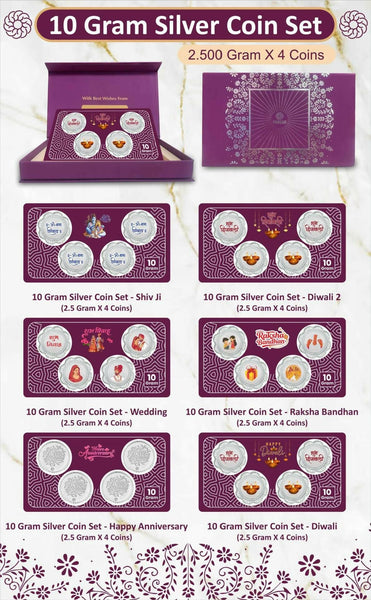 10gm Silver Coin Set – HM Sarafa Bazar India Pvt Ltd