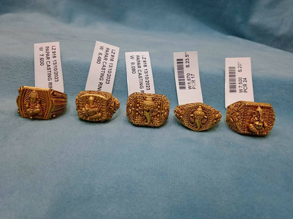 Antique Temple Rings – HM Sarafa Bazar India Pvt Ltd