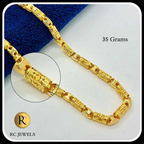 22kt Bahubali Hollow Chain – HM Sarafa Bazar India Pvt Ltd