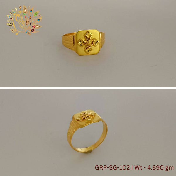 GRP-SG-102 - Plain Gents Rings – Sarafa Bazar India