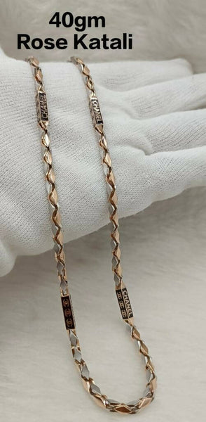 Rose Gold Kaju Katli Chain – HM Sarafa Bazar India Pvt Ltd