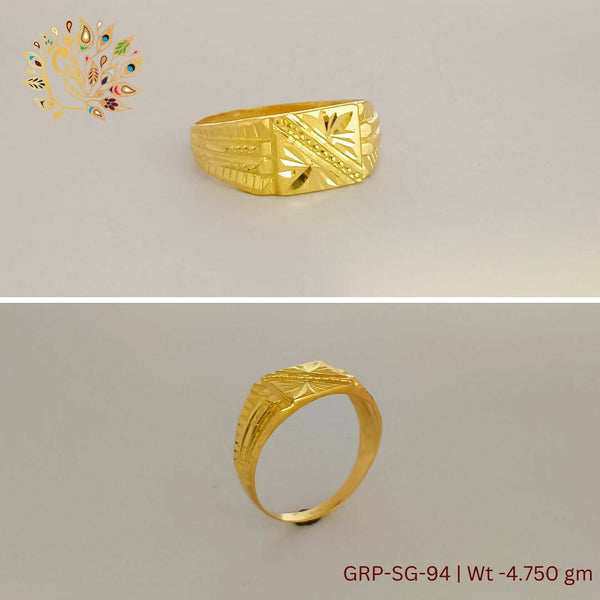 GRP-SG-94 - Plain Gents Rings – Sarafa Bazar India