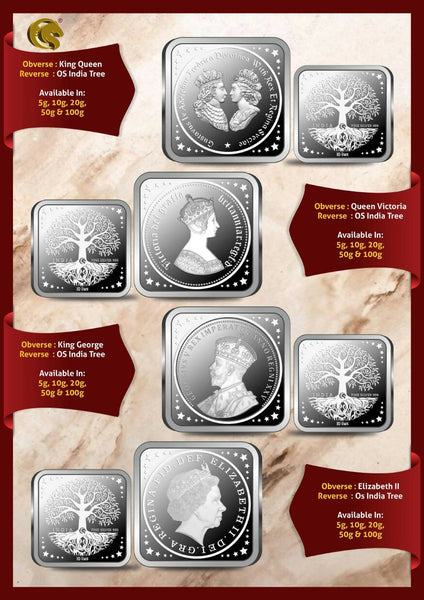 Square Shape Silver Coins – HM Sarafa Bazar India Pvt Ltd